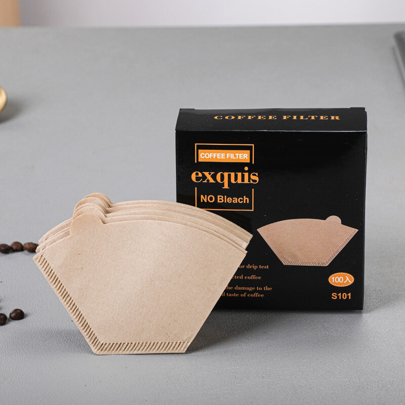 Оригинальная цветная фильтровальная бумага для кофе, фильтровальная бумага для американской кофемашины, неотбеленная натуральная цветная фильтровальная бумага, керамический фильтр для кофе