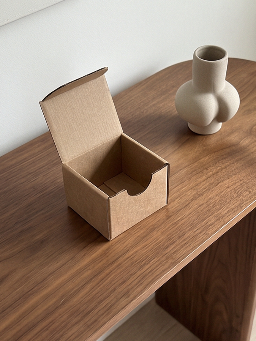 Картонная коробка для упаковки 50X50X40 цвет крафт 50 штук