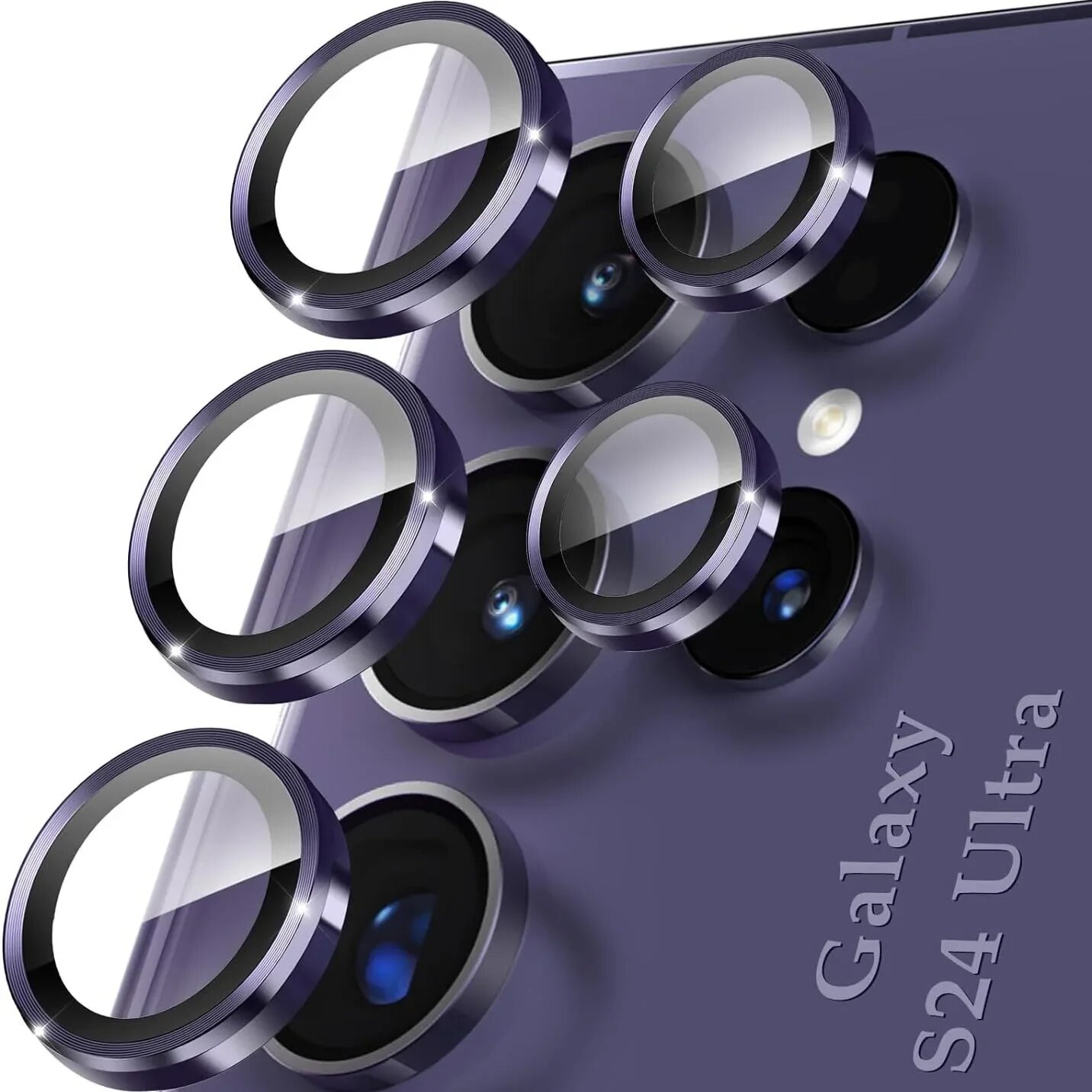 Металлическая Защита Объектива Камеры Для Samsung Galaxy S25 Ultra S25 + Plus, For S25 Ultra, purple