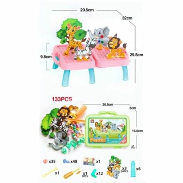 Мозаика Китайская игрушка1 с отверткой, 133 элемента, для детей от 3 лет FCJ0816237