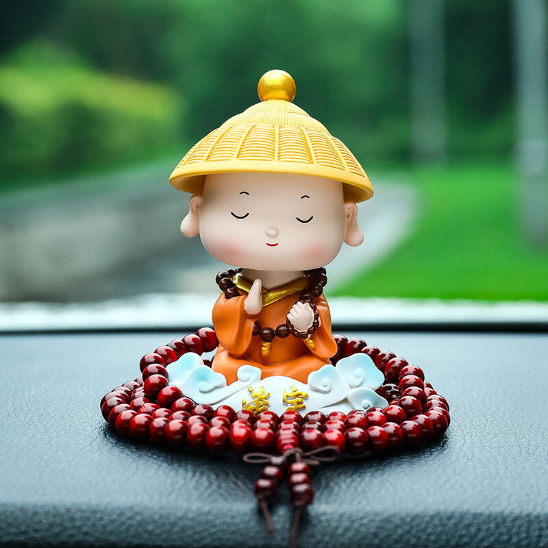 Автомобильные украшения с элитным дизайном, креативные фигурки монахов и оленей-талисманов для автомобиля, полная коллекция новых высококлассных автомобильных аксессуаров.