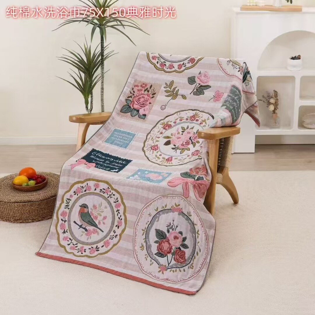 Чистые хлопковые банные полотенца, полотенца, пляжные полотенца, переносные, мягкие, тонкие, ванная150*75cm-0056