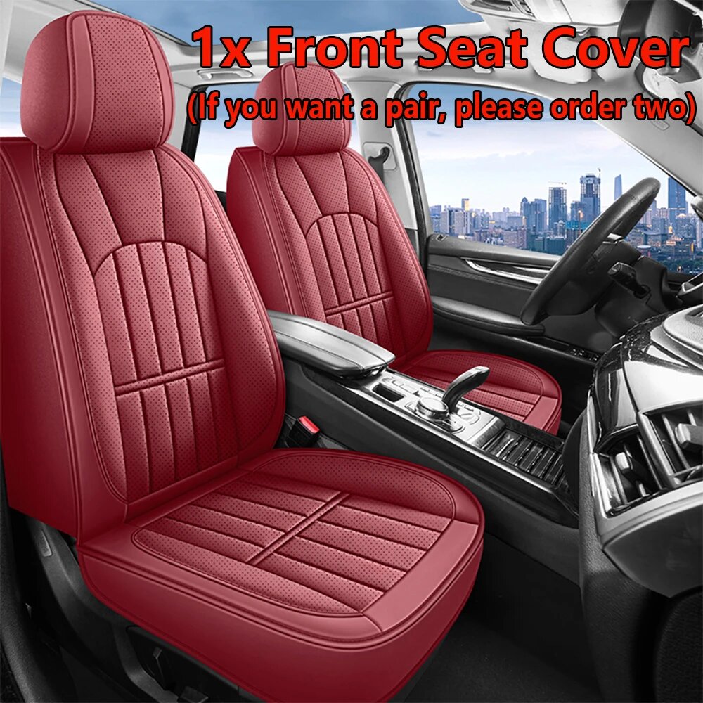 Кожаный чехол на автомобильное сиденье для Peugeot 301 307 sw 508 sw 308 206 4007 burgundy Front
