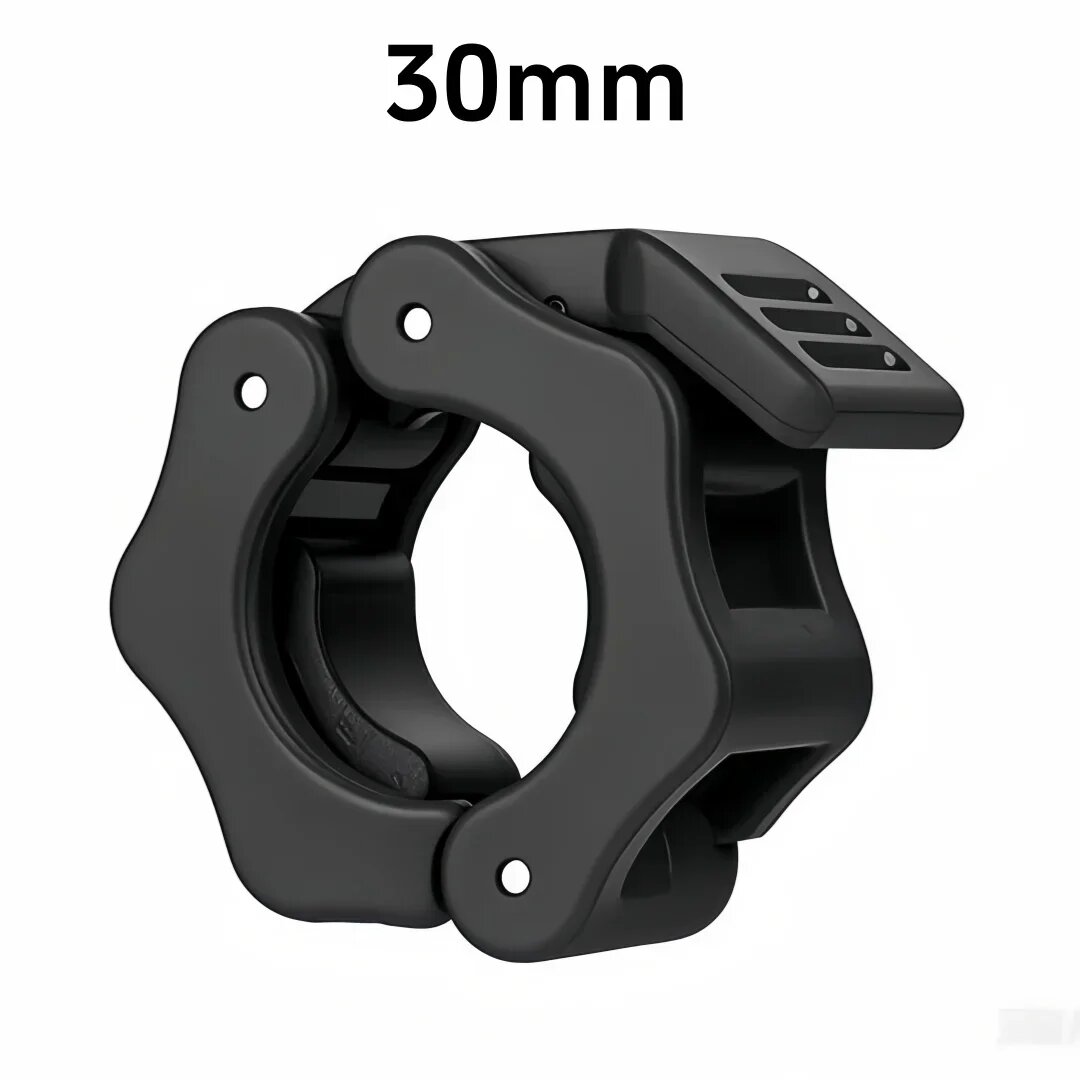 Пружинные зажимы для штанги 25/28/30 мм Черный, 30mm black