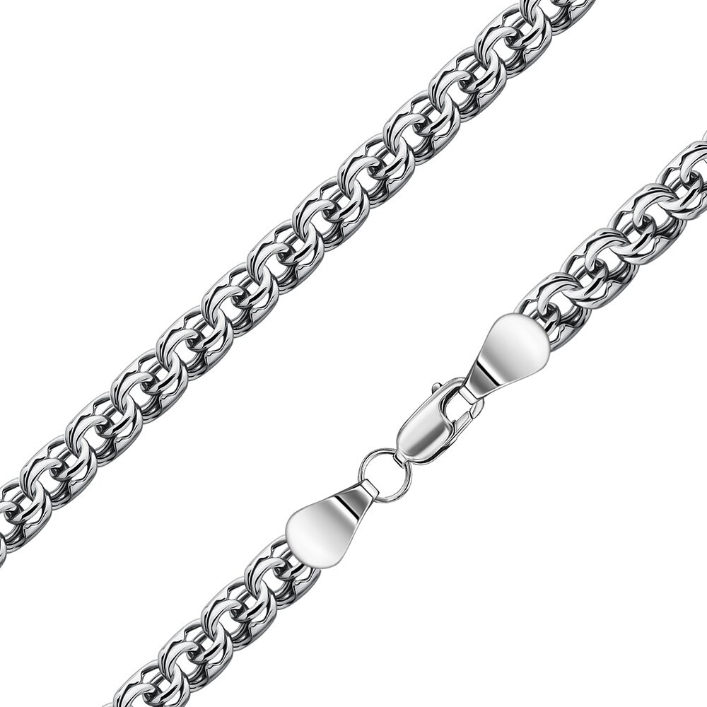 Браслет-цепочка, серебро, 925 проба, оксидирование