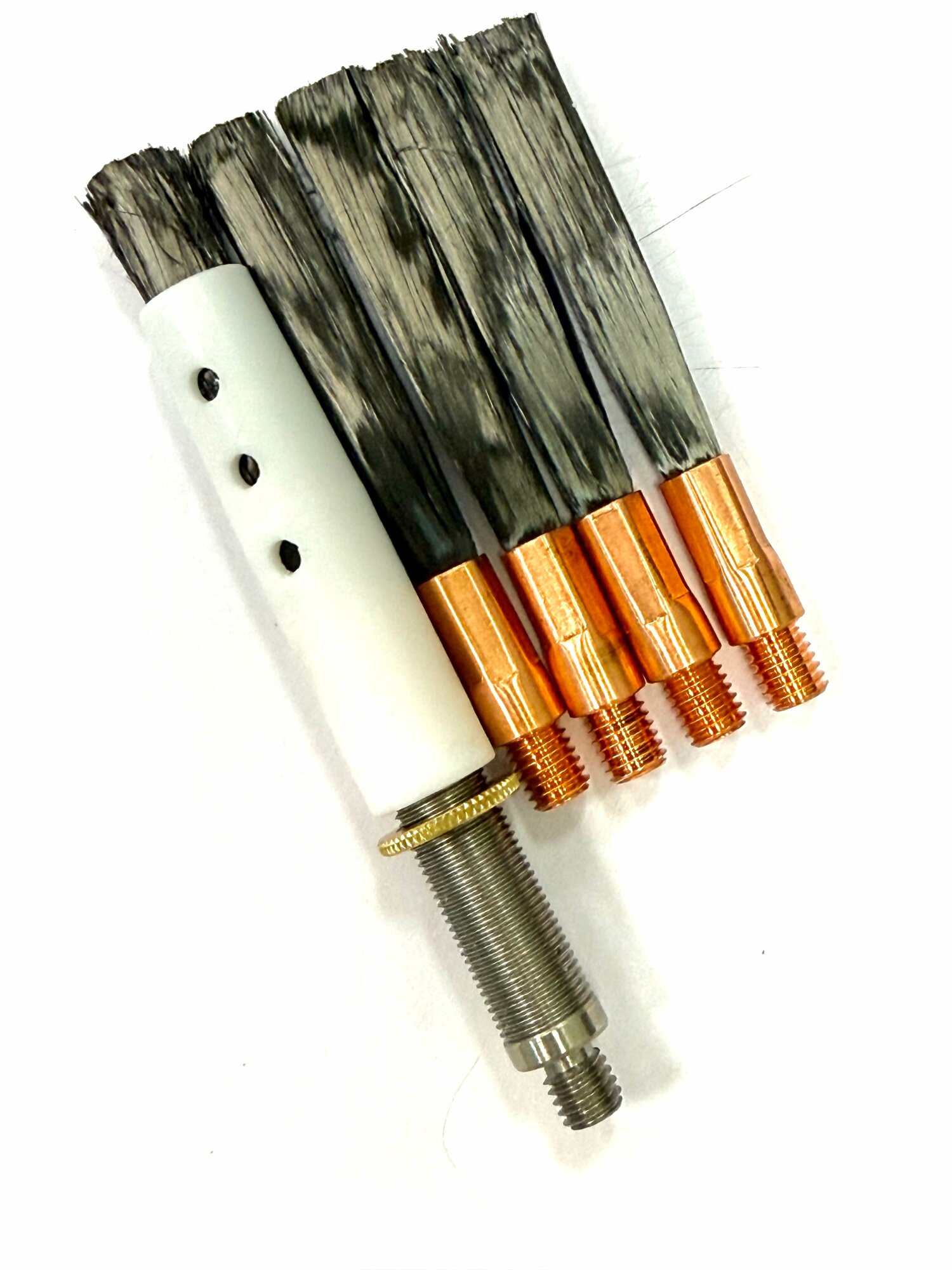 Кисти из углеродного волокна, резьба М8 наружная, 5 шт