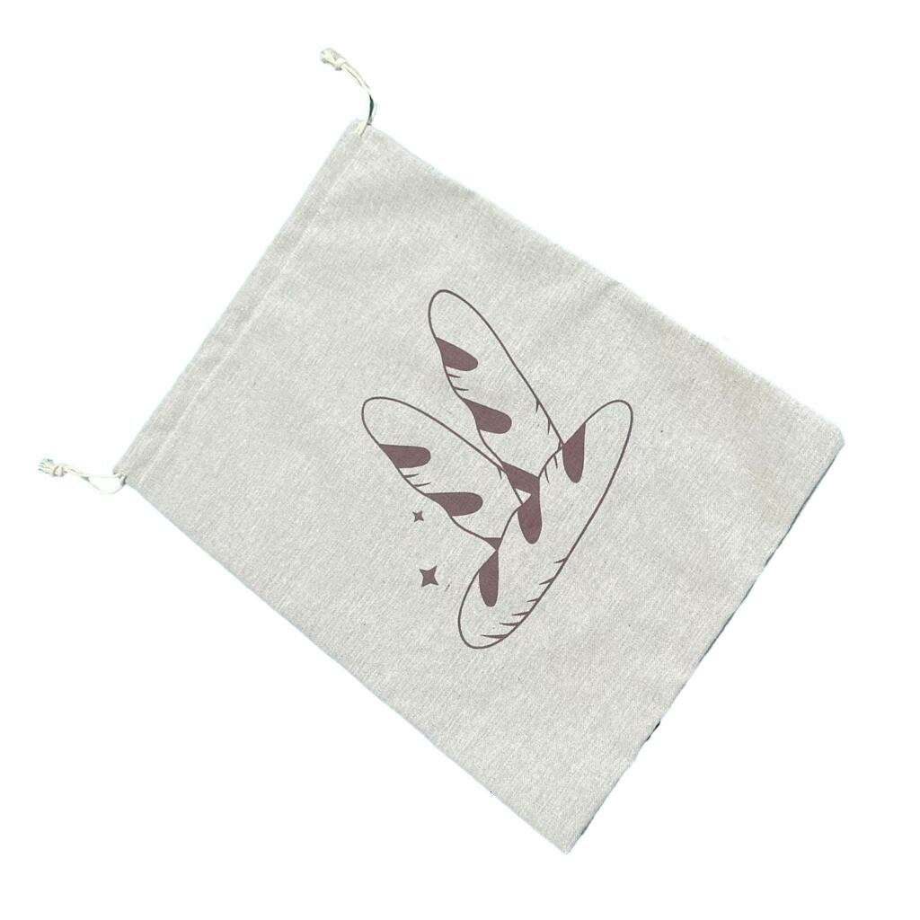 Многофункциональный льняной мешок, Льняная ткань 30х40см
