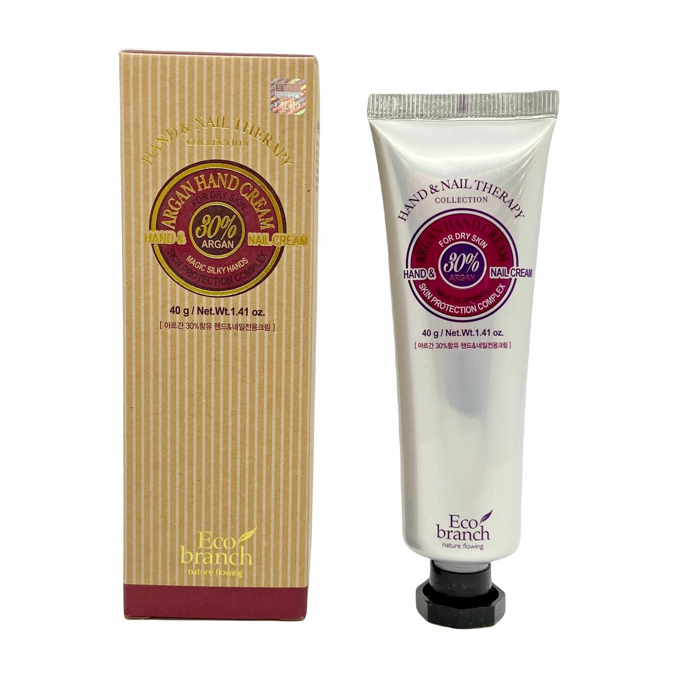 Крем для рук с экстрактом арганового масла питательный увлажняющий Argan Hand & Nail Cream Аrgan, Eco Branch 40 гр. Корея