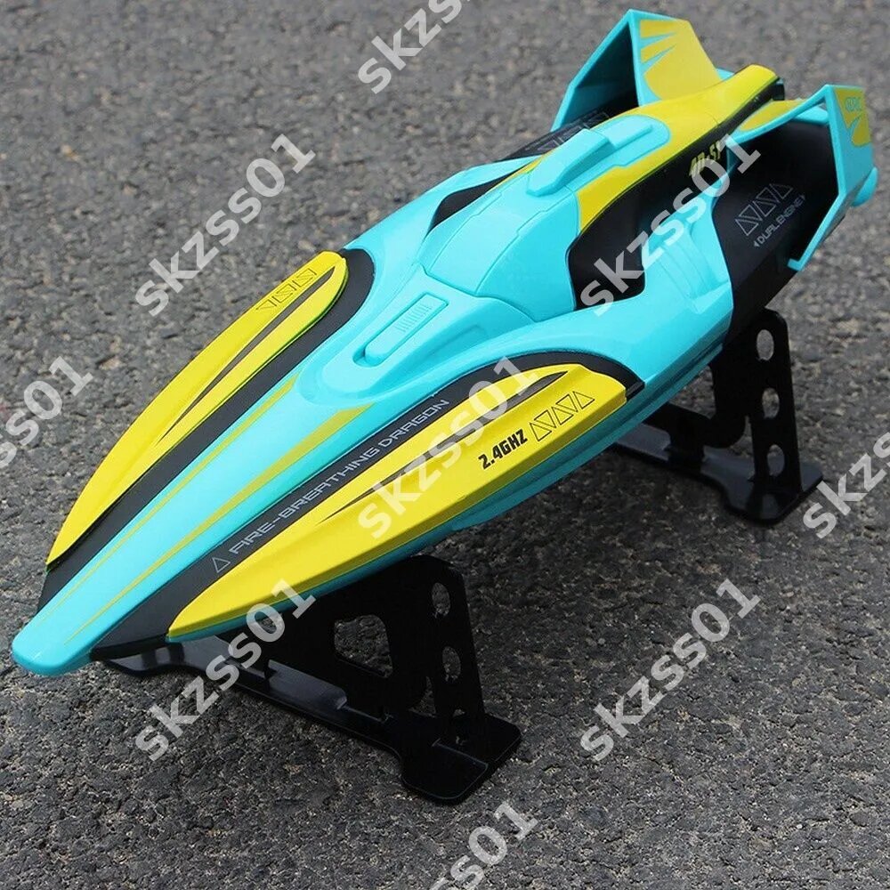 Катер на пульте управления DRAGON / Лодка на пульте / Радиоуправляемый катер двухмоторный