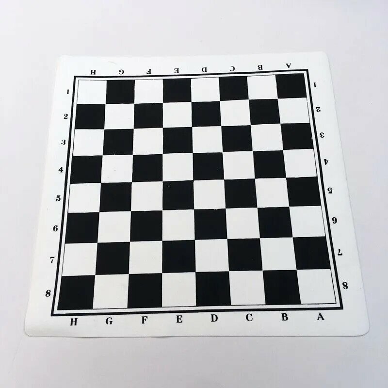 Шахматная доска виниловая без фигур, доска для шахмат 43*43