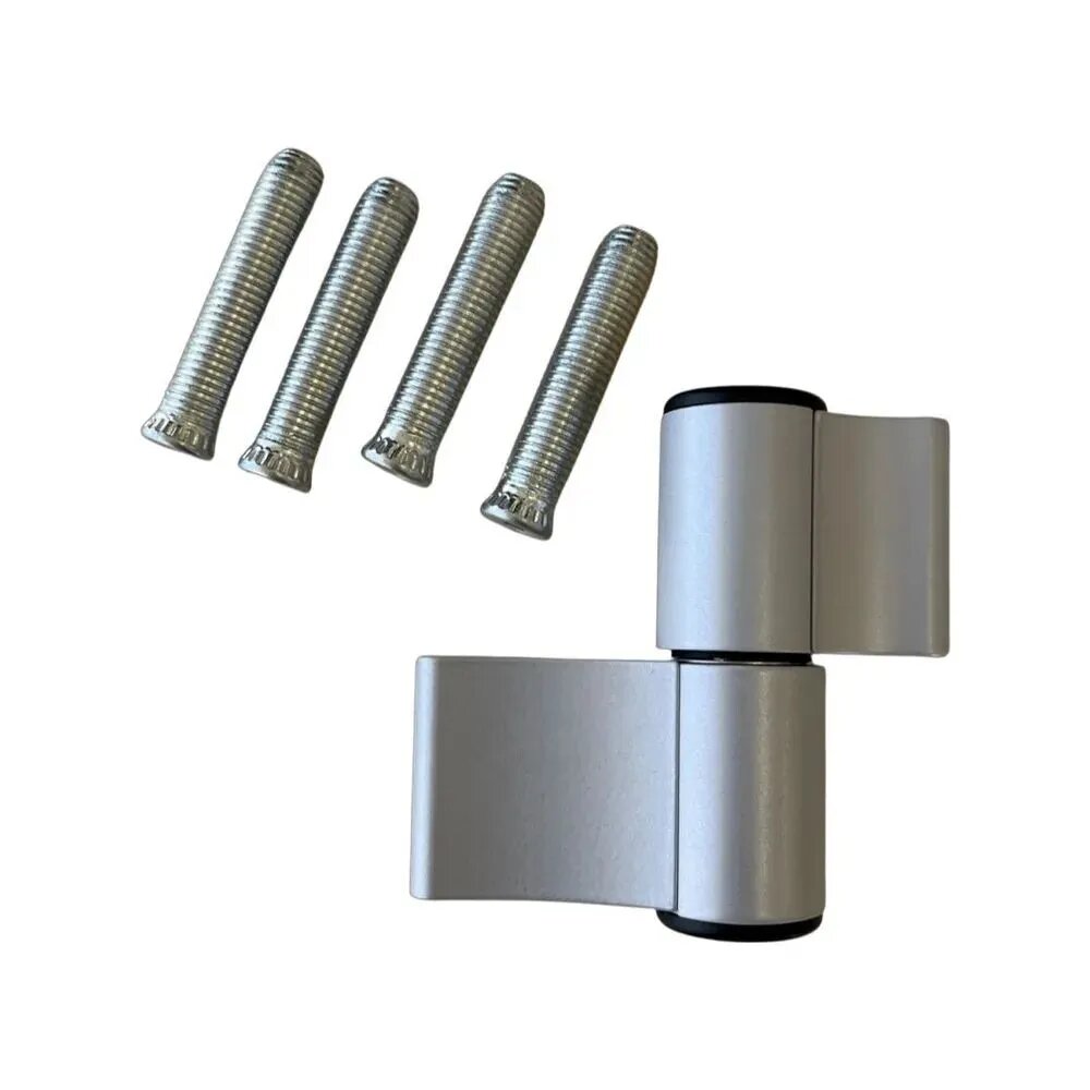 Петля DORMA для алюминиевых дверей 2 х секционная для теплого профиля , серая