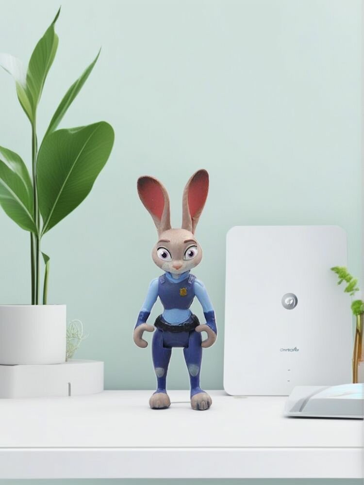 Кролик-полицейский Джуди ручной работы из серии Crazy Animal City, модель куклы для украшения