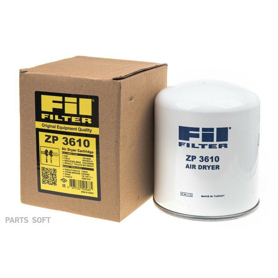 Фильтр влагоотделителя FORD/MB/VOLVO/JAC M39*1.5 14bar от официального дистрибьютора, FIL FILTER, артикул ZP3610