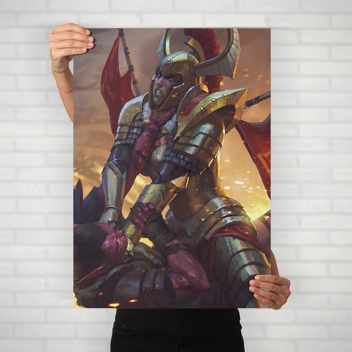 Плакат на стену для интерьера Dota 2 (Legion Commander 7) - Постер по игре формата A1 (60х84 см)