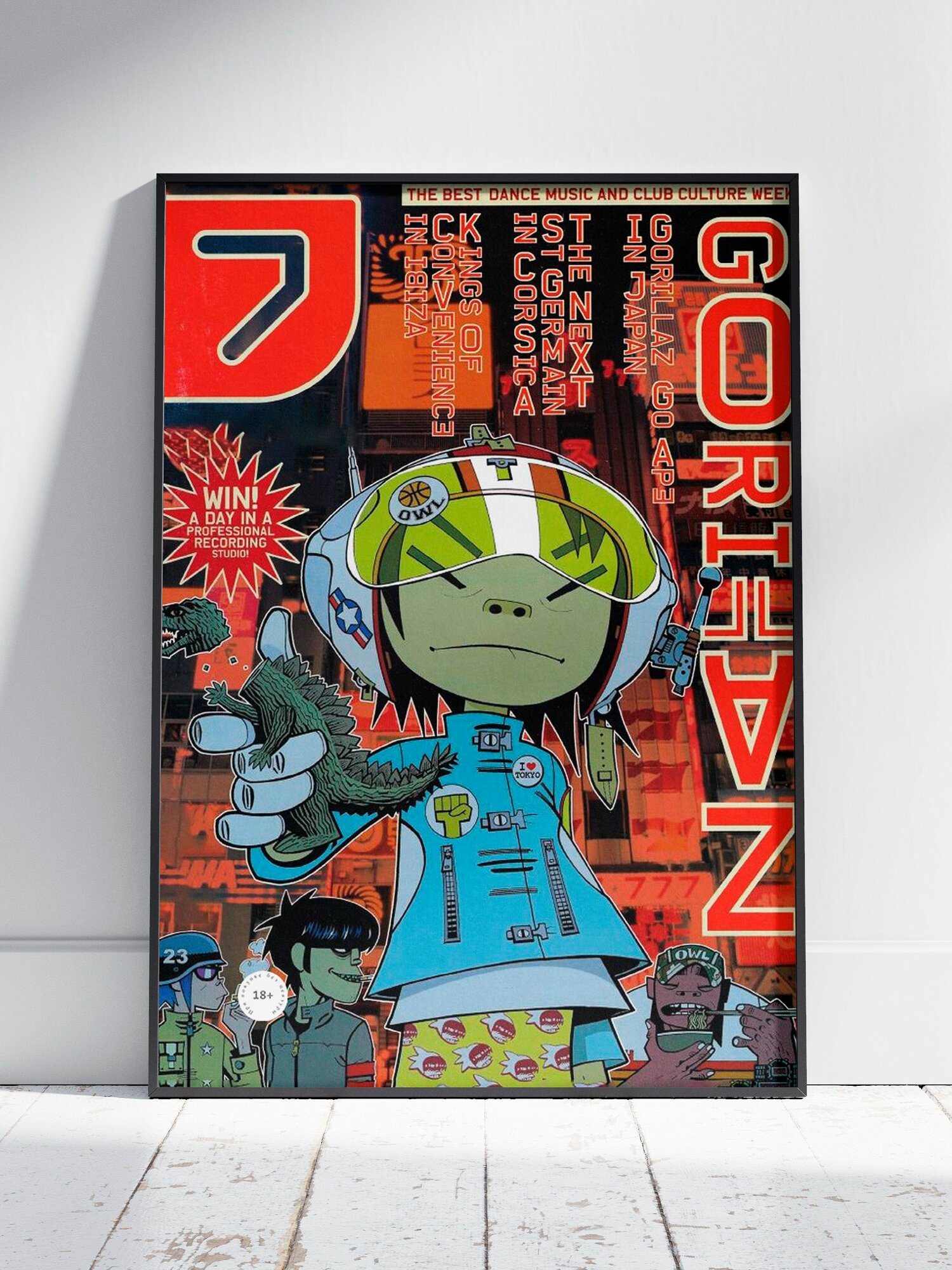 Плакат на стену для интерьера Горилаз (Gorillaz 5) - Постер по музыке и артисту формата A4 (21x30 см)
