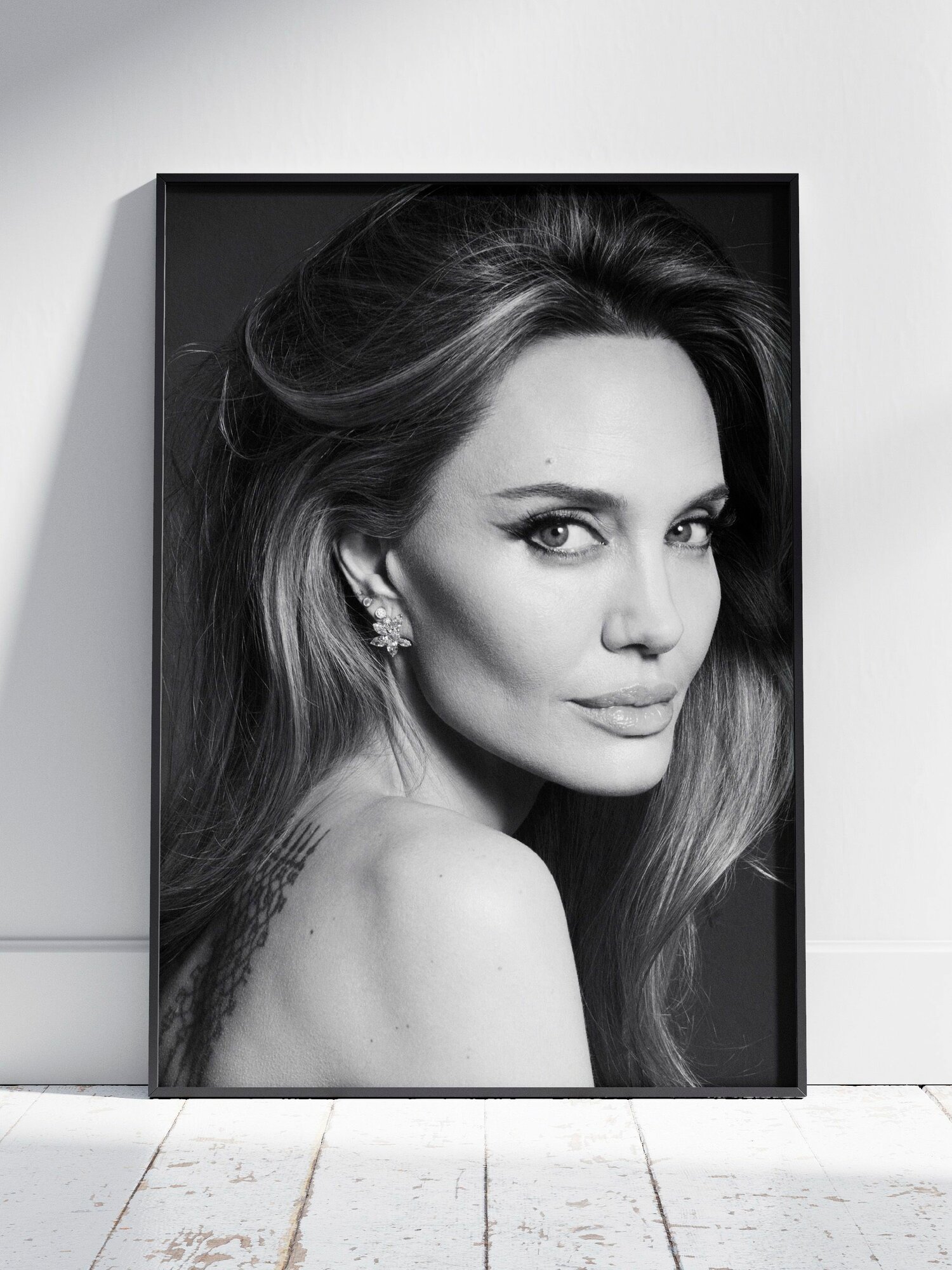 Плакат на стену для интерьера Анджелина Джоли (Angelina Jolie 5) - Постер по актеру фильма, кино, сериала формата A4 (21x30 см)