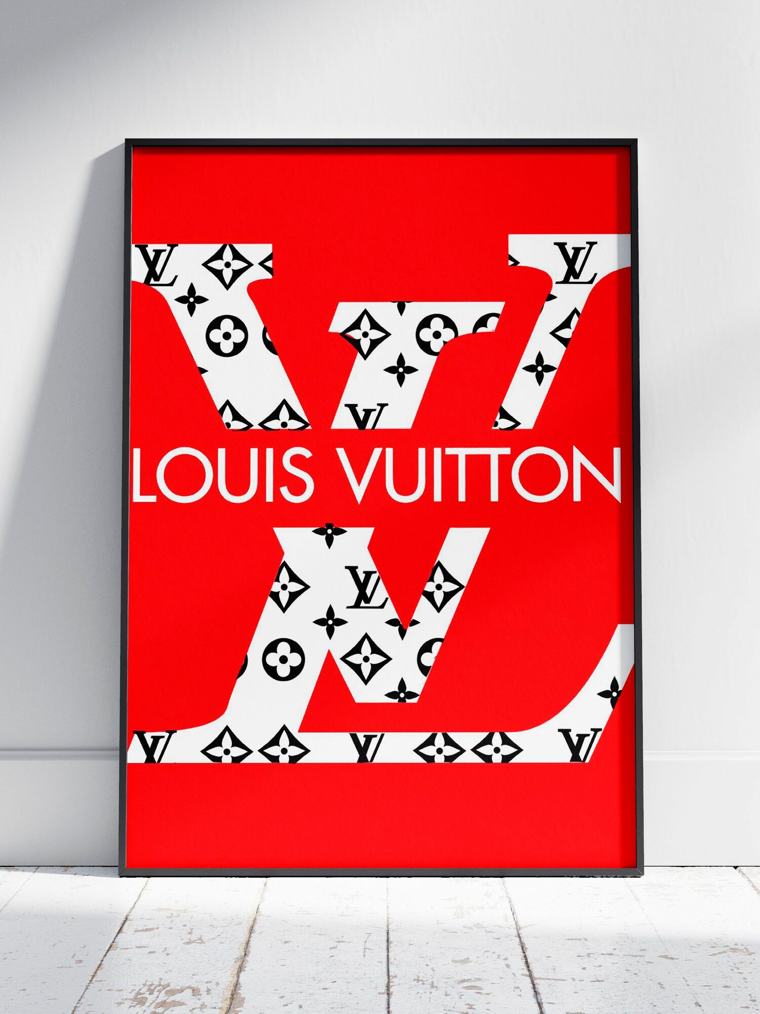 Плакат на стену для интерьера Луи Виттон (Louis Vuitton 4) - Постер по модели, бренду и моде формата A4 (21x30 см)