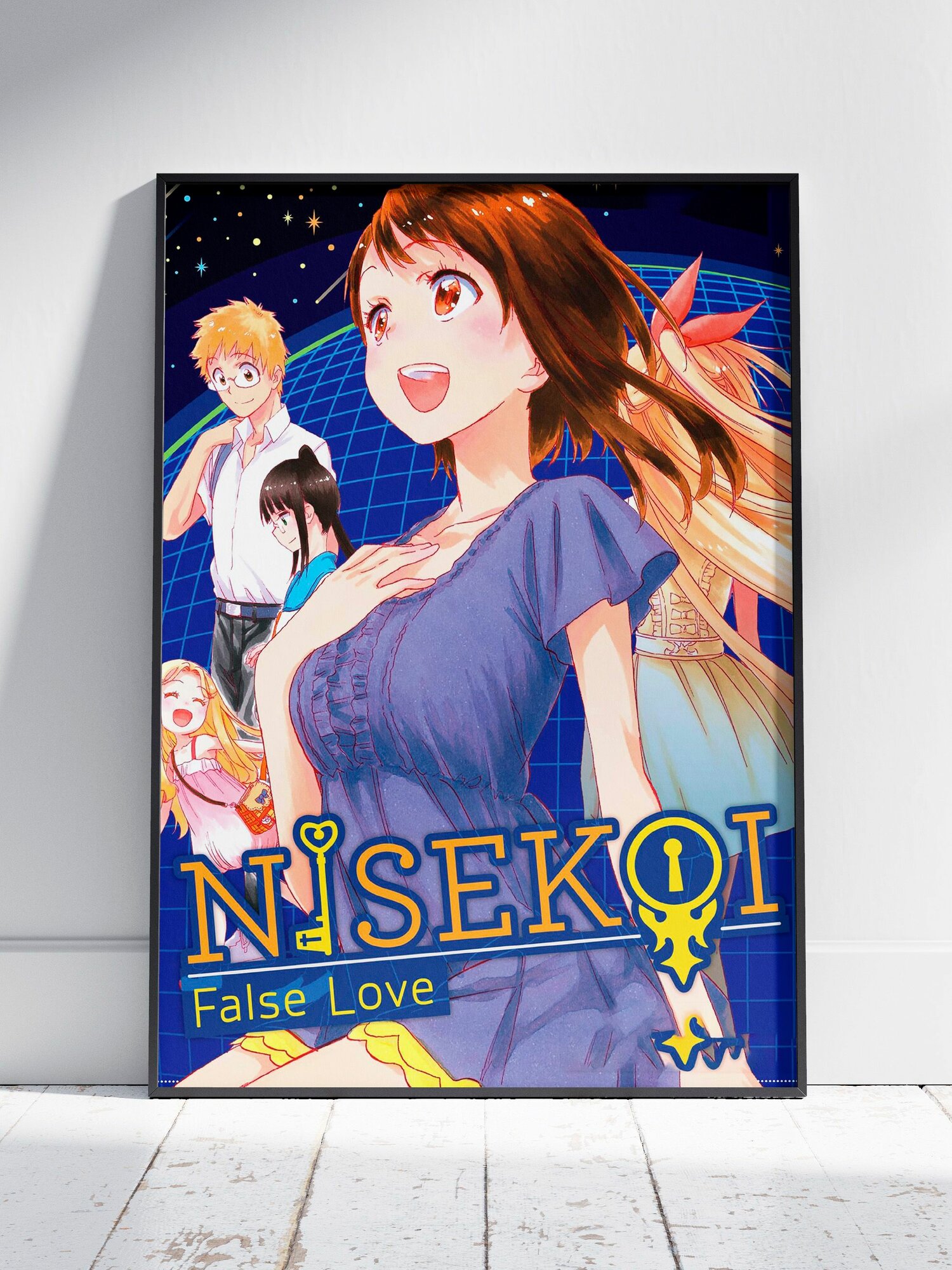 Плакат на стену для интерьера Притворная любовь (Nisekoi 14) - Постер по аниме и манге формата A3 (30x42 см)