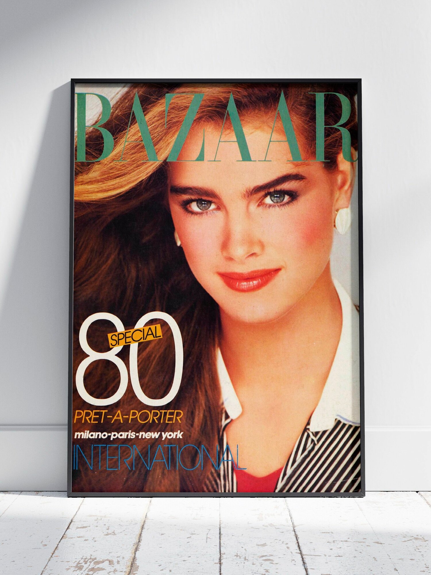 Плакат на стену для интерьера Брук Шилдс (Brooke Shields 41) - Постер по актеру фильма, кино, сериала формата A4 (21x30 см)