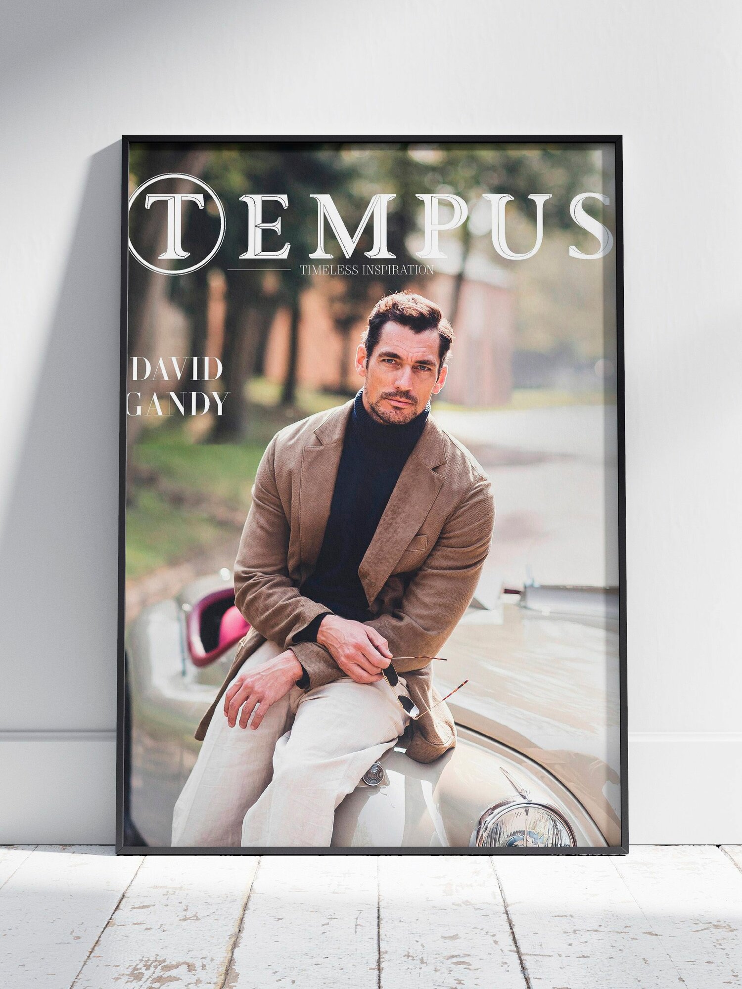 Плакат на стену для интерьера Дэвид Ганди (David Gandy 5) - Постер по модели и эстетике формата A4 (21x30 см)
