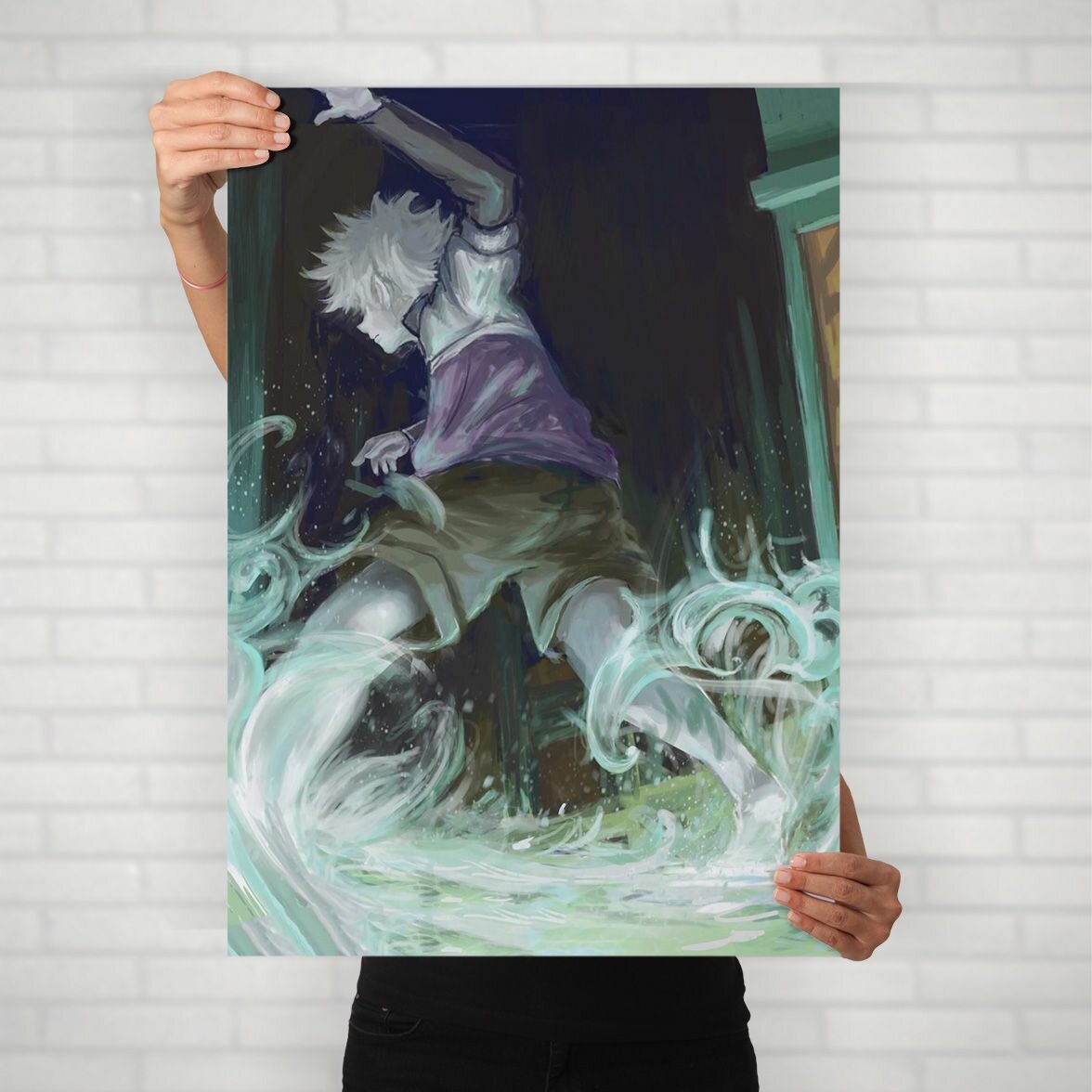 Плакат на стену для интерьера Hunter x Hunter (Киллуа Золдик 10) - Постер по аниме формата A2 (42х60 см)
