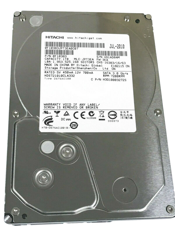 Жесткий диск Hitachi 0F10383 1Tb SATAII 3,5" HDD