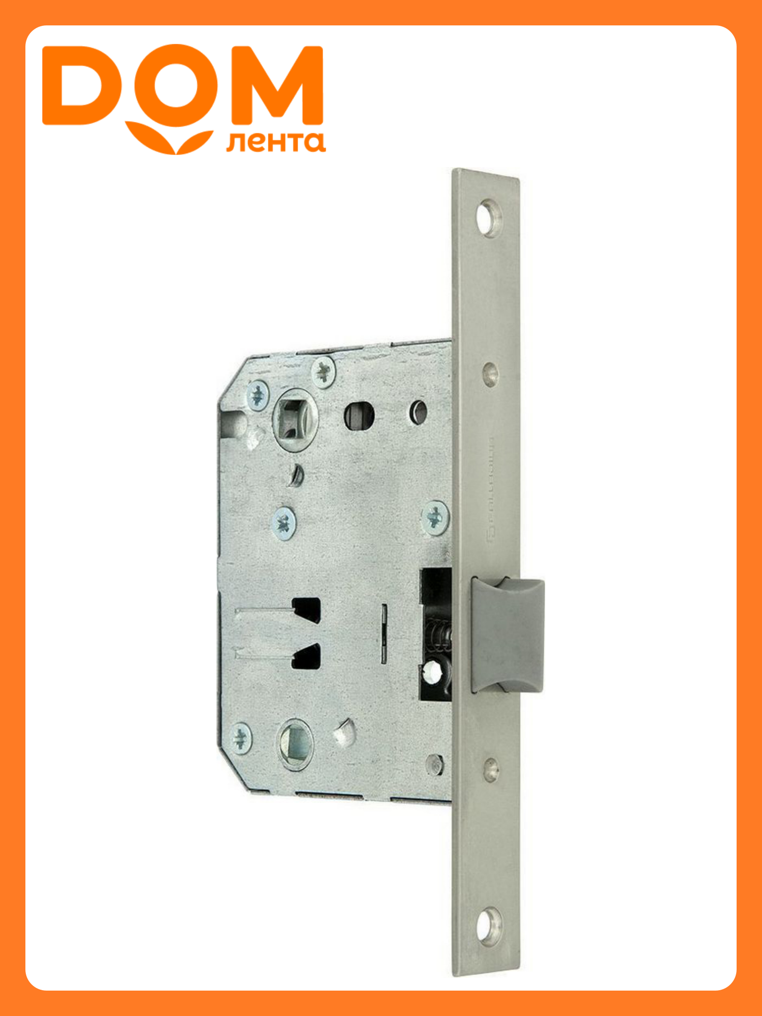 Дверная защелка Palladium 470 PN 165х20х74 мм ЦАМ матовый никель