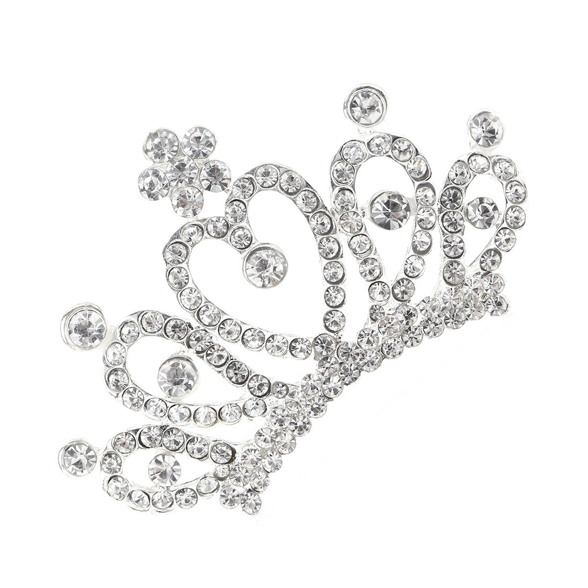 Детский аксессуар для волос, гребень для волос в виде короны со стразами.