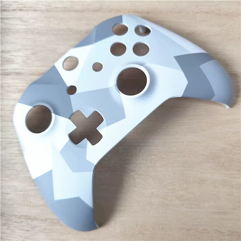 Замена передней панели для Xbox One S контроллера, камуфляжно-бело-серый цвет, премиум игровая деталь
