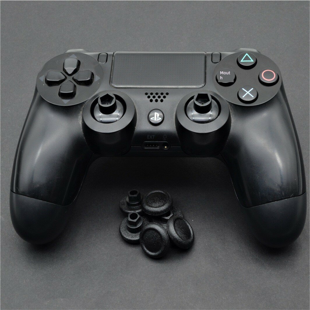 Набор для PS4 контроллера с съемными грибовидными насадками - 1 комплект в черном цвете
