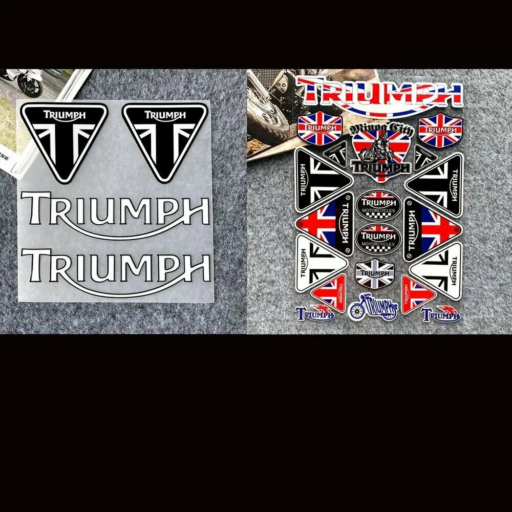 Наклейка На Мотоцикл С Логотипом Triumph, Водонепроницаемая Эмблема, Наклейка На Топливный Бак, Аксессуары Для Украшения Tiger 900 TR400 TF 450-RC