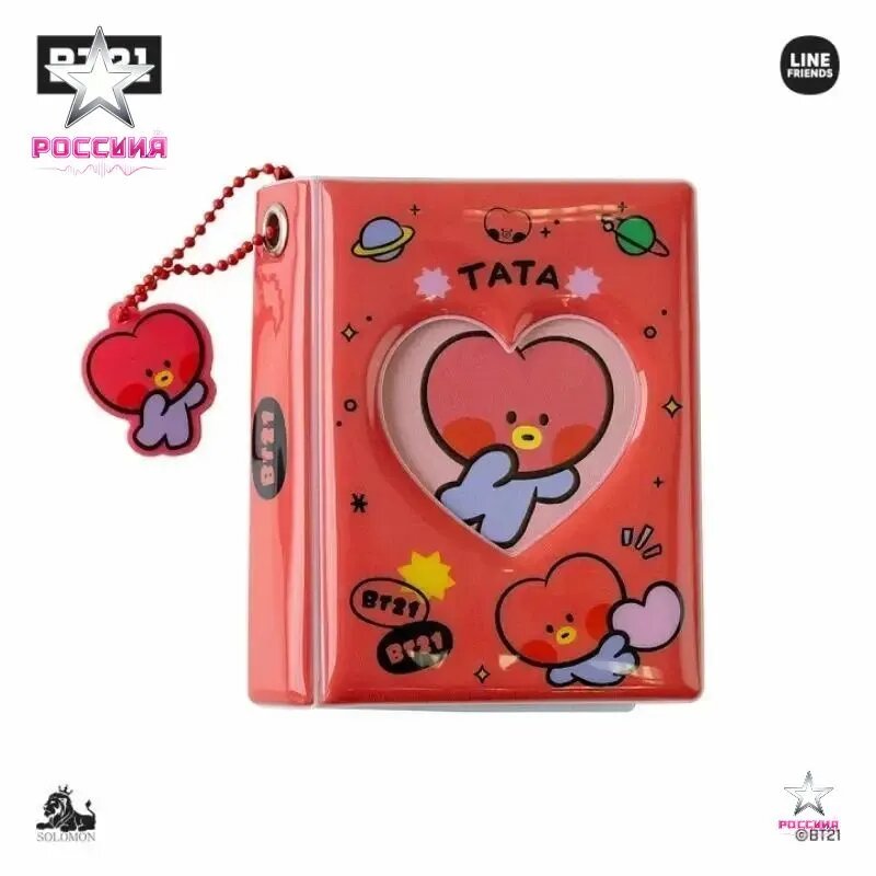BT21 Корейская популярная трендовая мужская группа bts mini photo album 3-дюймовая книга для хранения карточек