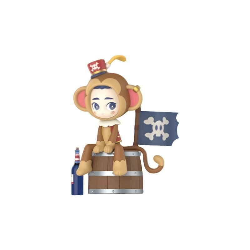 Коллекционные фигурки унисекс POP MART Non Human Daydreaming Ne Zha Сокровища Морских Глубин, Confirmed-Pirate Monkey (Open)