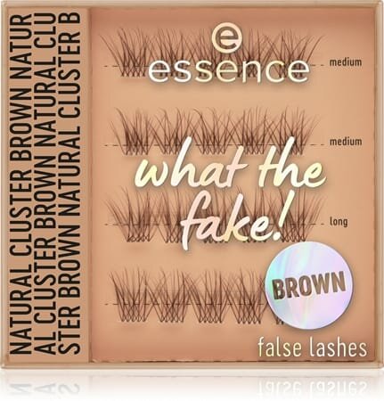 Ресницы накладные Essence WHAT THE FAKE! 05 Natural Cluster Brown, коричневый, 1 пара