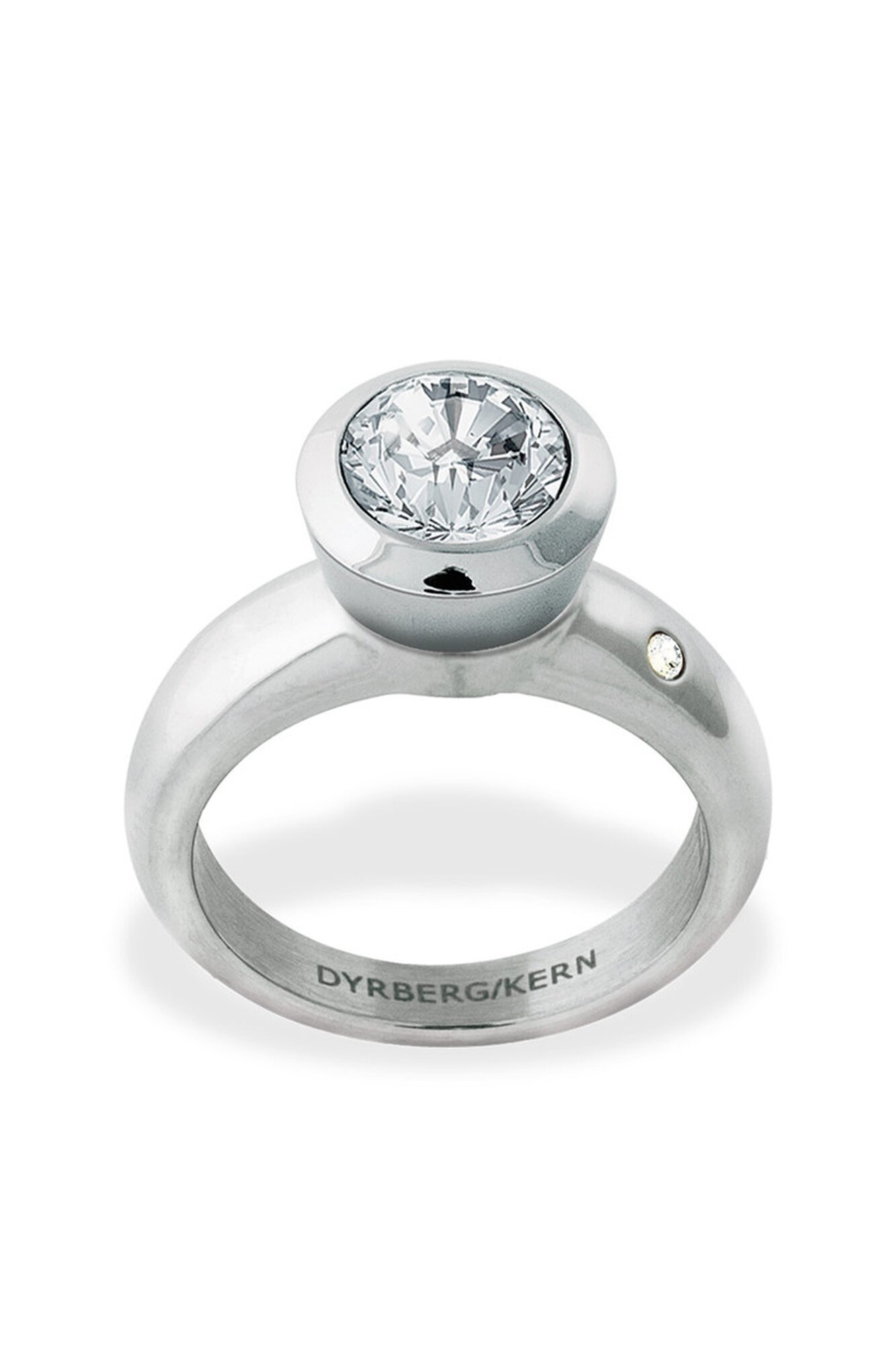 Топпинг на кольцо DYRBERG/KERN, Swarovski Zirconia, ширина 1.2 мм, белый — фото 1