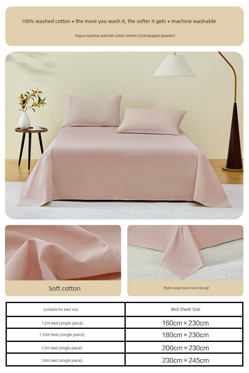 Постельное белье из стираного хлопка Mercury Home Textiles, однокомпонентное, подходит для сна без одежды, можно