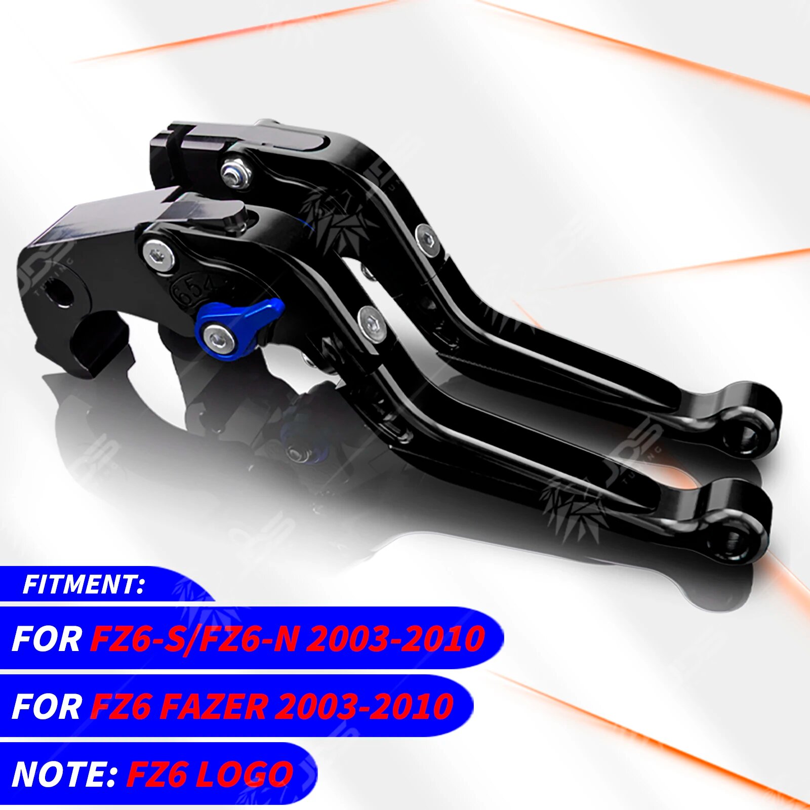 Черные рычаги для Yamaha FZ6-S/FZ6-N/FAZER 2003-2010