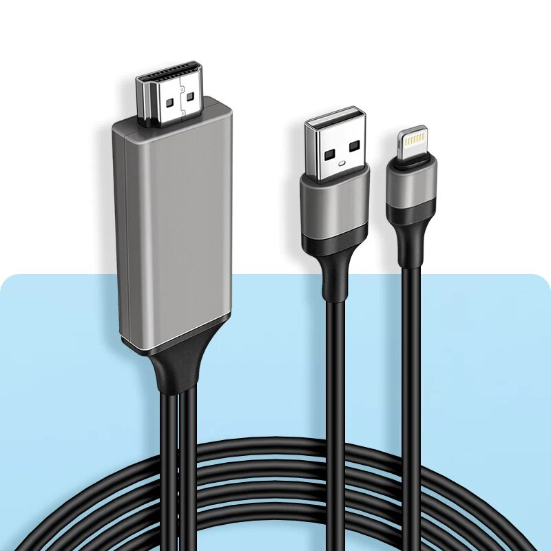 Подходит для мобильных телефонов Apple, кабель для проекции на HDMI-экран, кабель для разделения экрана высокой