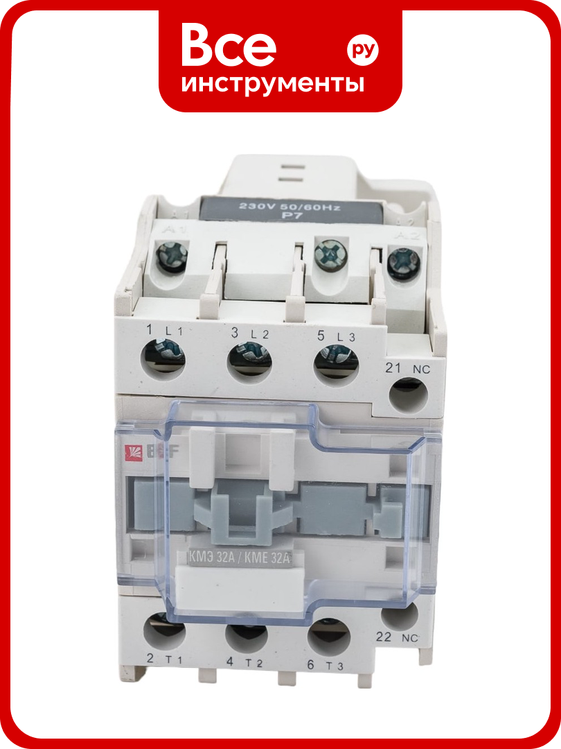 Малогабаритный контактор EKF КМЭ PROxima 32А 220В 1NC ctr-s-32-220-nc