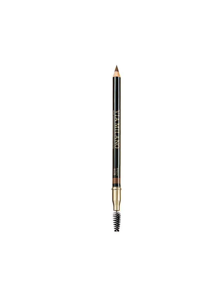 VIA MILANO Карандаш для бровей стойкий Eyebrows Pencil Longlasting, 602B Brown