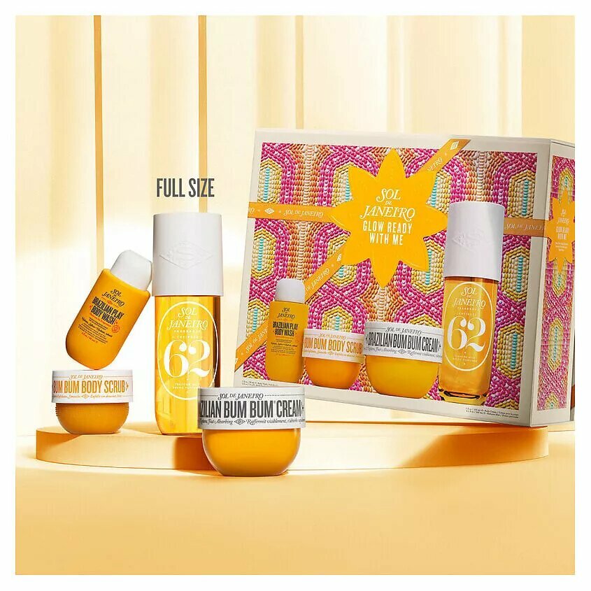 SOL DE JANEIRO Набор средств для тела Glow Ready With Me, 240мл+150мл+90мл+75гр