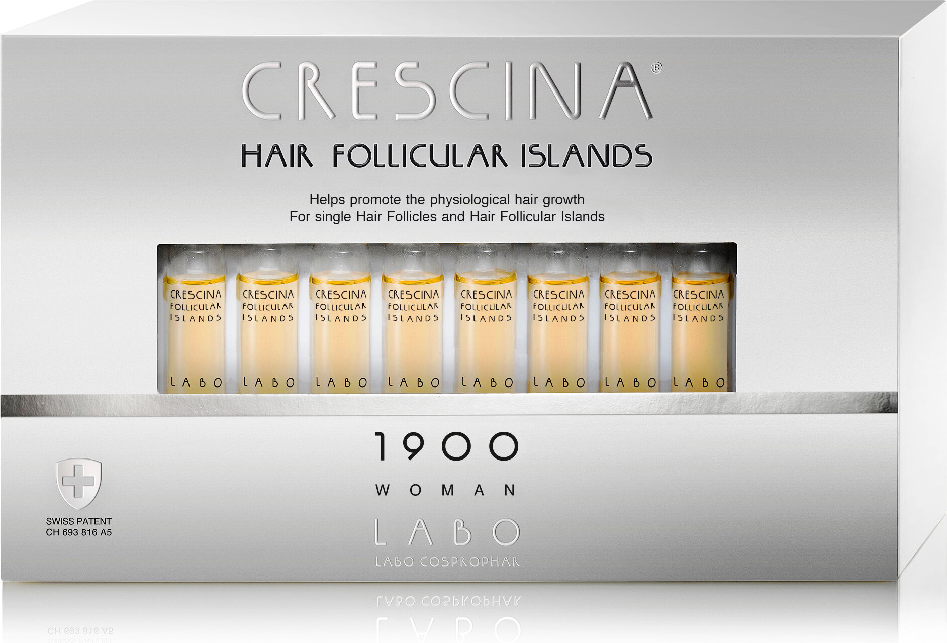 Crescina Crescina HFI 1900 для женщин лосьон для стимуляции роста волос (20 ампул) Crescina Re-Growth HFI 1900 Hair Follicular Islands For Women 20 Vials 120ml