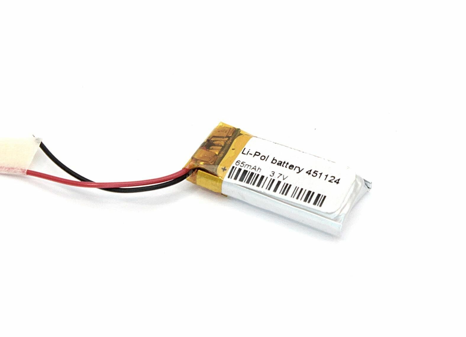 Аккумулятор Li-Pol (батарея) 4.5*11*24мм 2pin 3.7V/65mAh