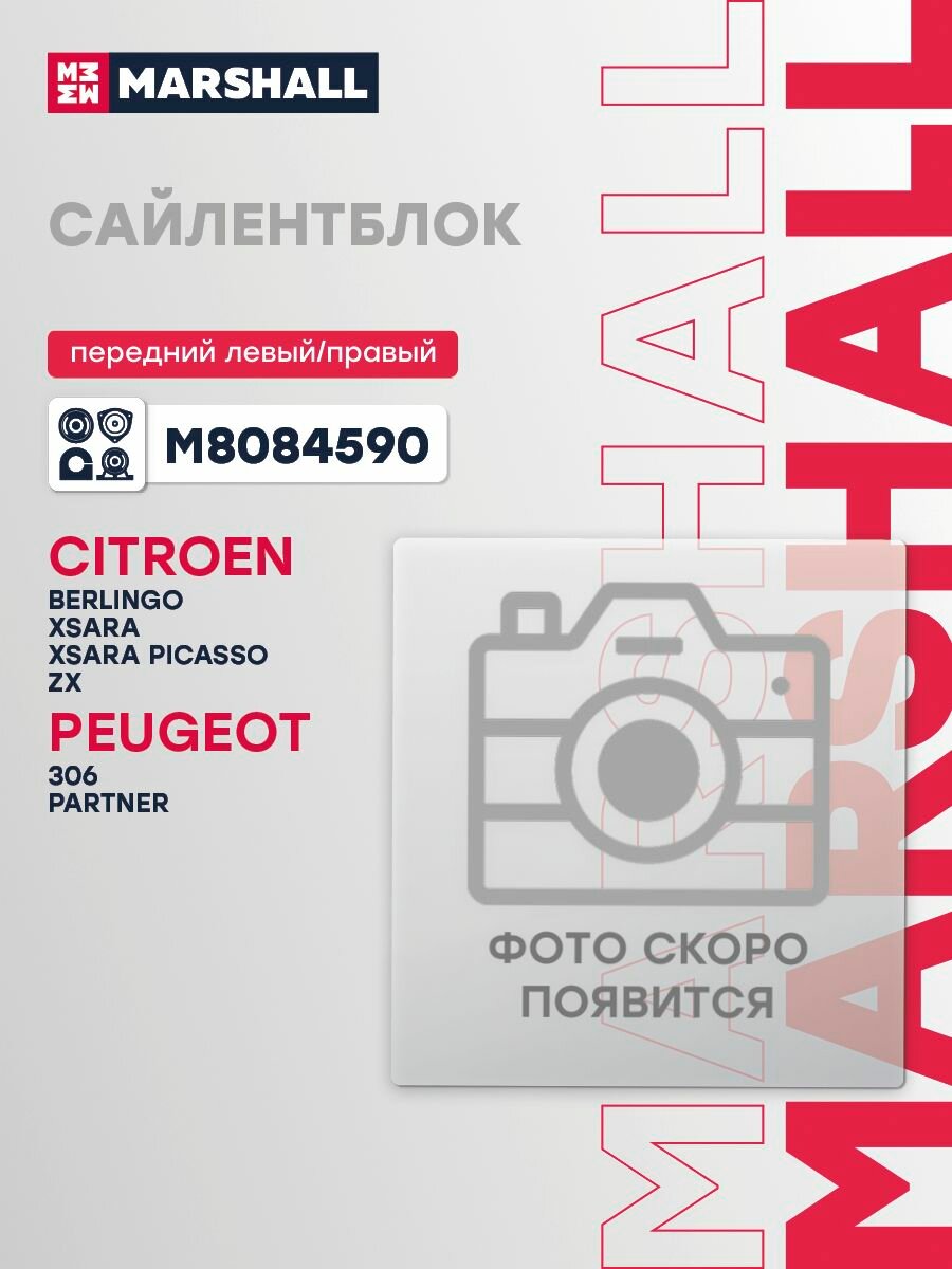 Сайлентблок передний Citroen Ситроен BERLINGO, XSARA, XSARA PICASSO, ZX, Peugeot Пежо 306, PARTNER 3520