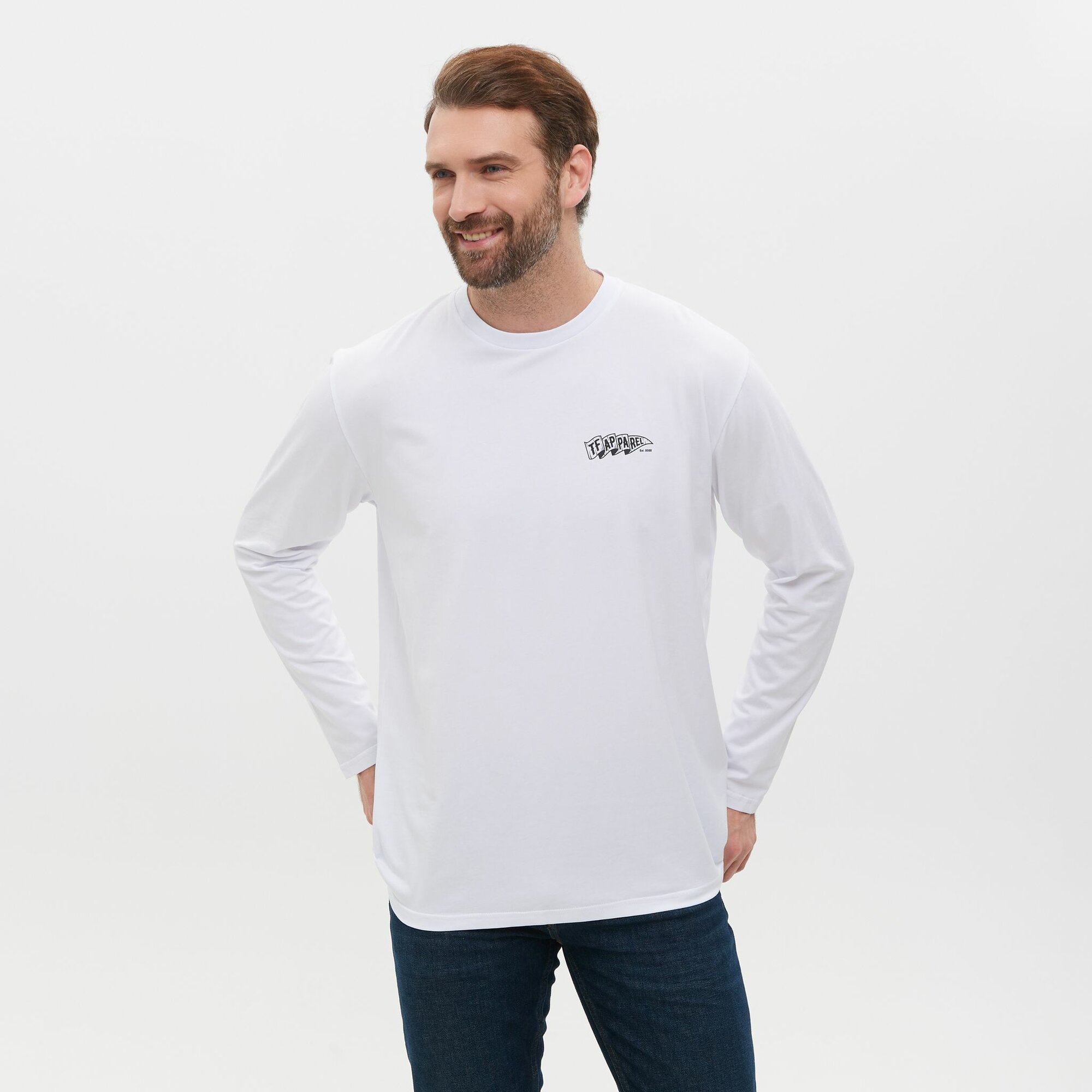Лонгслив спортивный TF APPAREL, размер M, , белый — фото 1