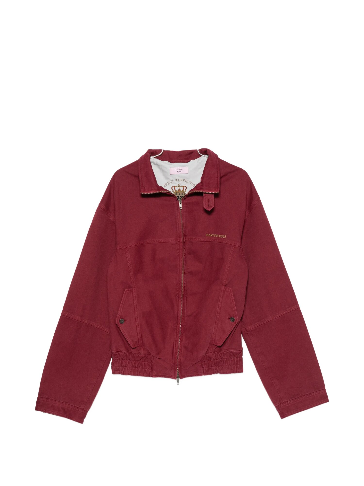 Куртка Logo-embroidered harrington jacket