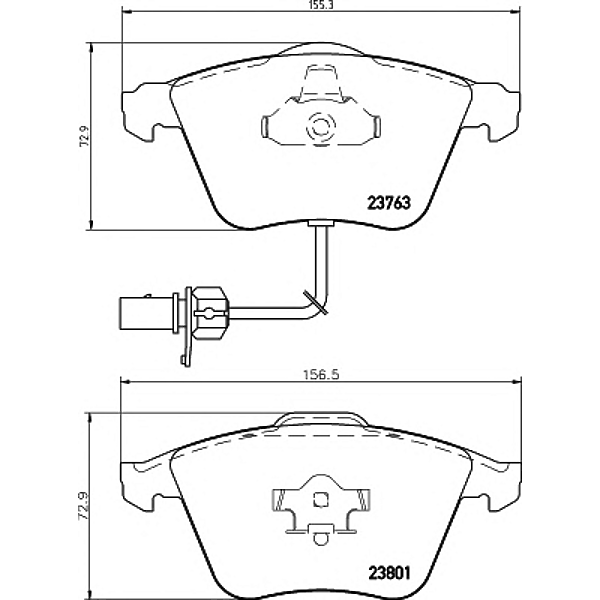 TEXTAR 2376306 (4E0698151F / 4E0698151M / 4F0698151A) 2376306 колодки дисковые передние\ Audi (Ауди) a4 1.0-3.0td 04-07 / a6