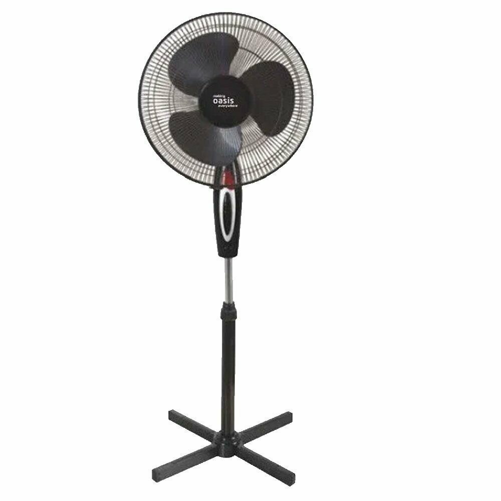 Вентилятор напольный Oasis VF-50PB, мощность 50Вт, 3 скорости, черный