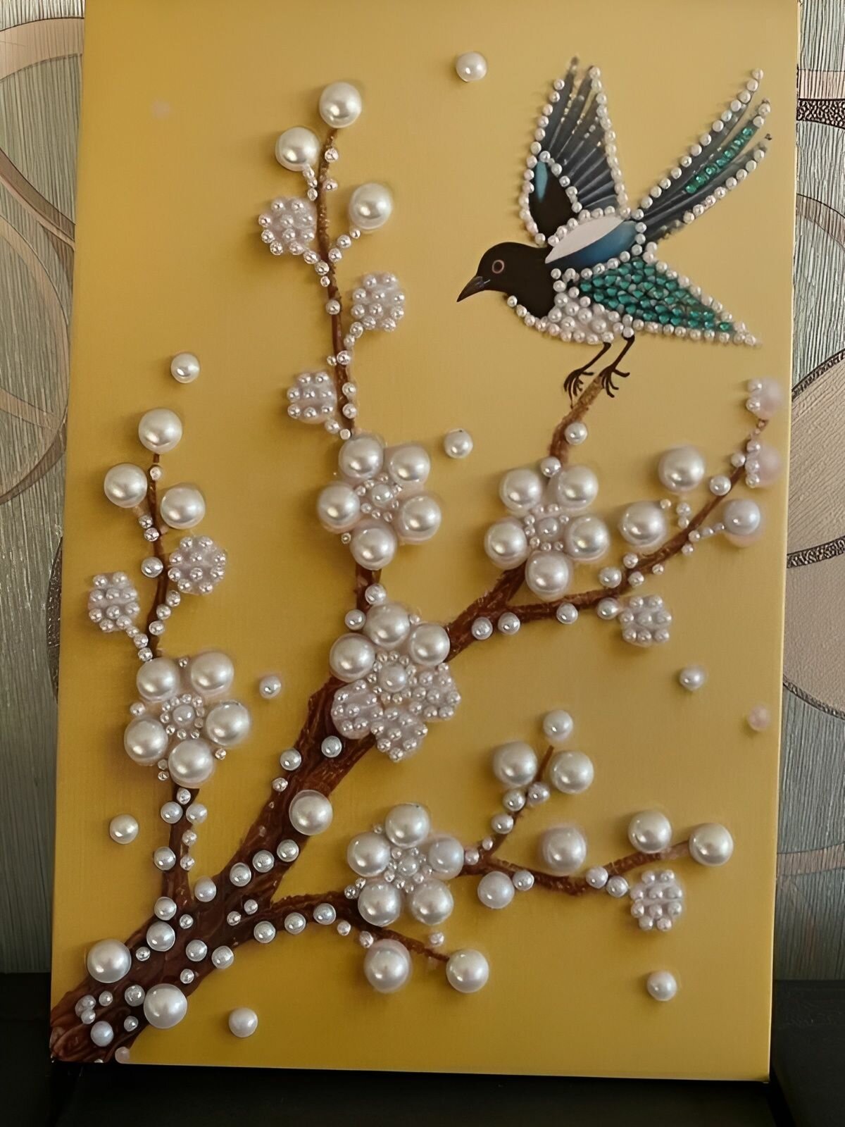 DIY вручную создает жемчужные картины