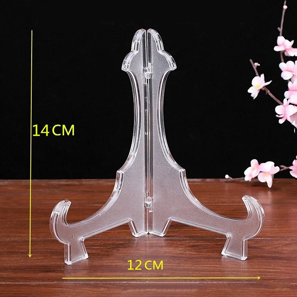 Стойка для тарелок прозрачная 12CM